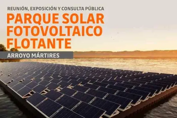 Presentarán el parque solar fotovoltaico flotante del arroyo Mártires ...
